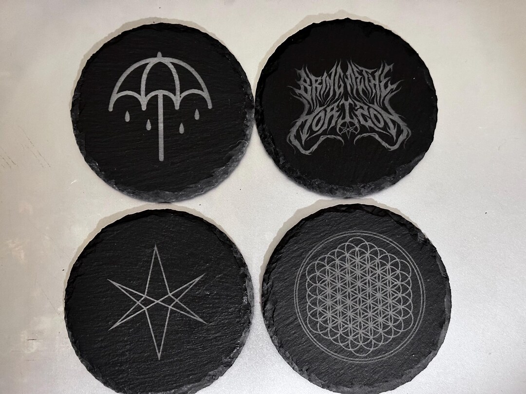 Bring Me the Horizon Slate Coasters - Bring Me the Horizon Gift Set ...