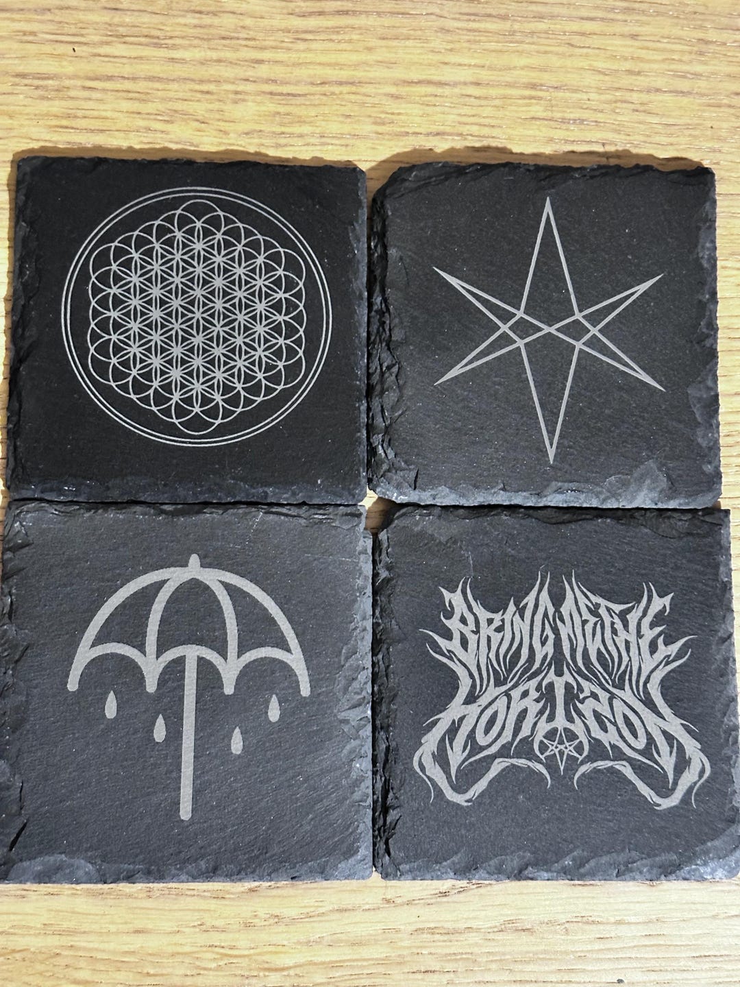 Bring Me the Horizon Slate Coaster (single) - Bring Me the Horizon Gift ...