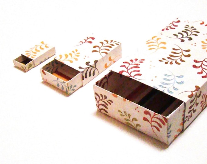 Matchbox Pattern Diy Matchbox Printable Box Template 3 - Etsy