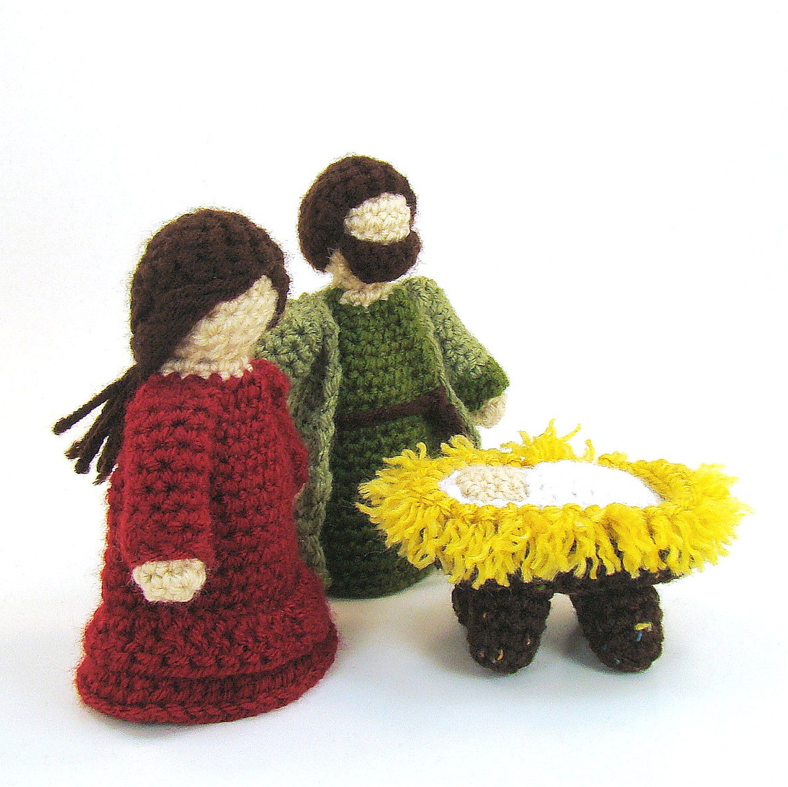 Nativity Crochet Pattern - Baby Jesus, Manger, Mary and Joseph ...