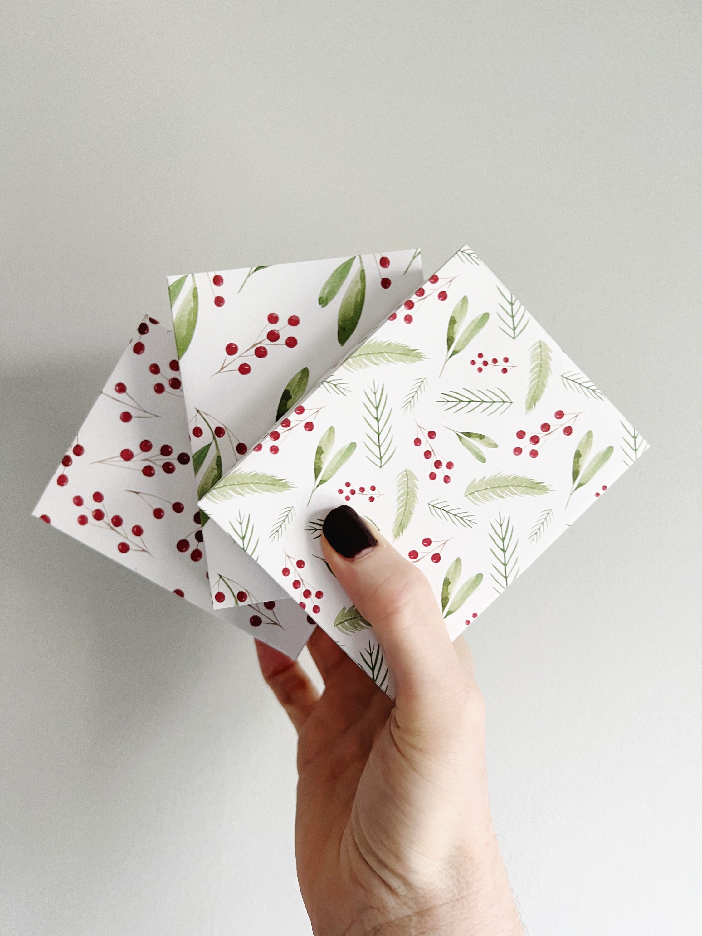 Christmas Holiday Box Template 3 Printable Patterns Box - Etsy UK