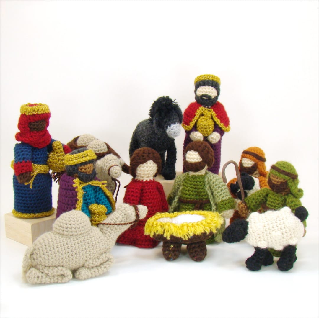 Christmas Crochet Nativity Pattern: Mary, Joseph, Jesus (PDF) - Etsy