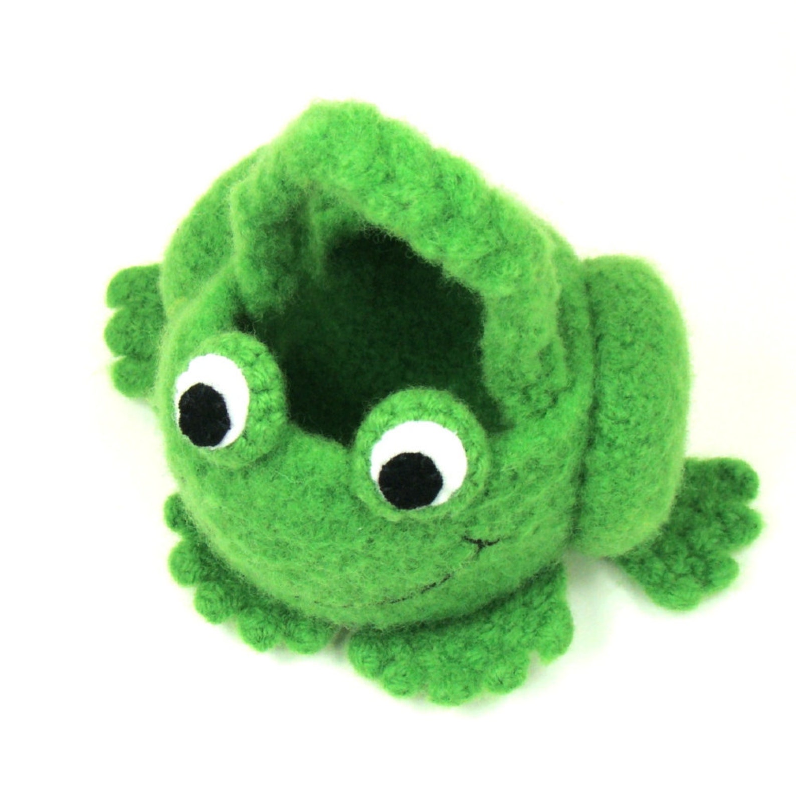 Frog Mini Basket Felted Crochet Pattern PDF INSTANT DOWNLOAD - Etsy