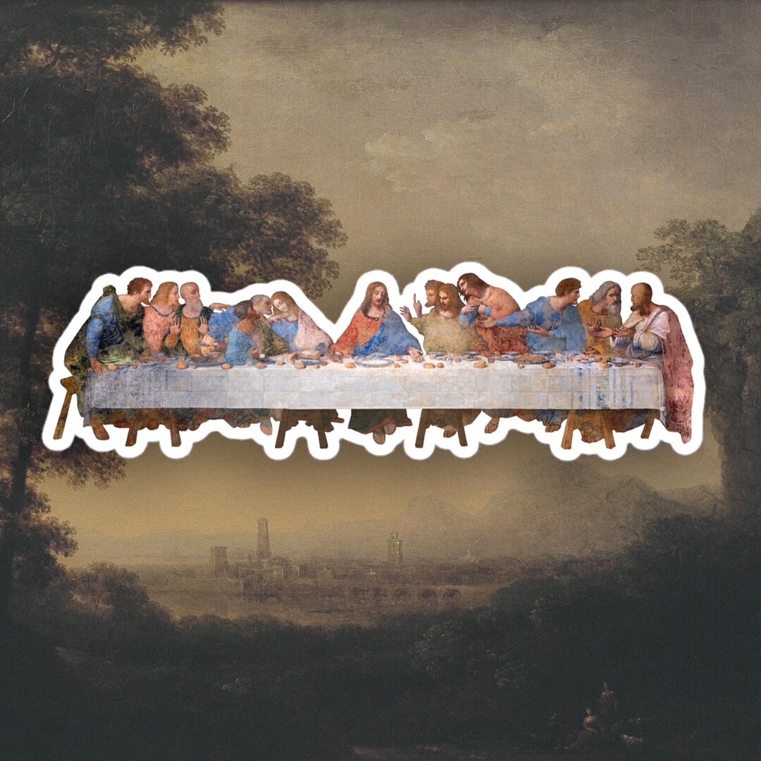 Leonardo Da Vinci - the Last Supper Sticker, Renaissance Sticker - Etsy