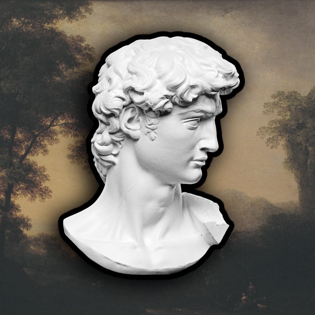 David of Michelangelo Sticker, Renaissance Sticker - Etsy
