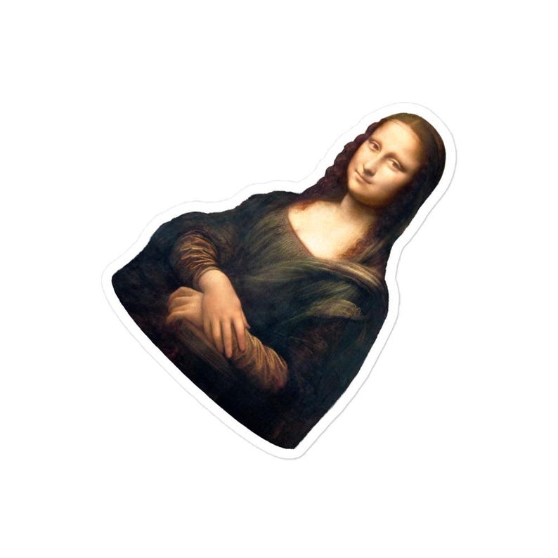 Leonardo Da Vinci - Mona Lisa Sticker, Renaissance Sticker, Art Sticker ...