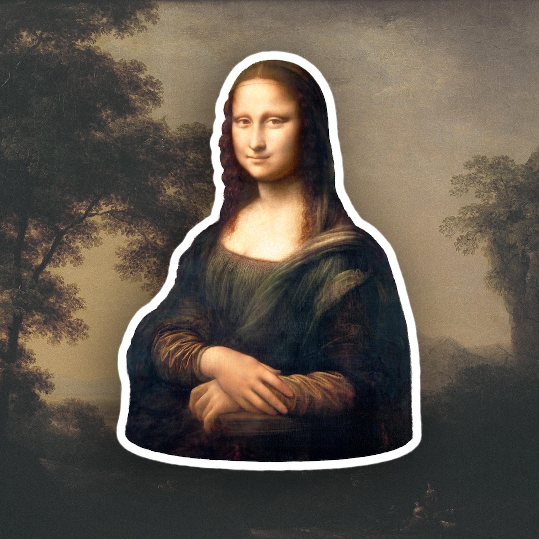 Leonardo Da Vinci - Mona Lisa Sticker, Renaissance Sticker, Art Sticker ...