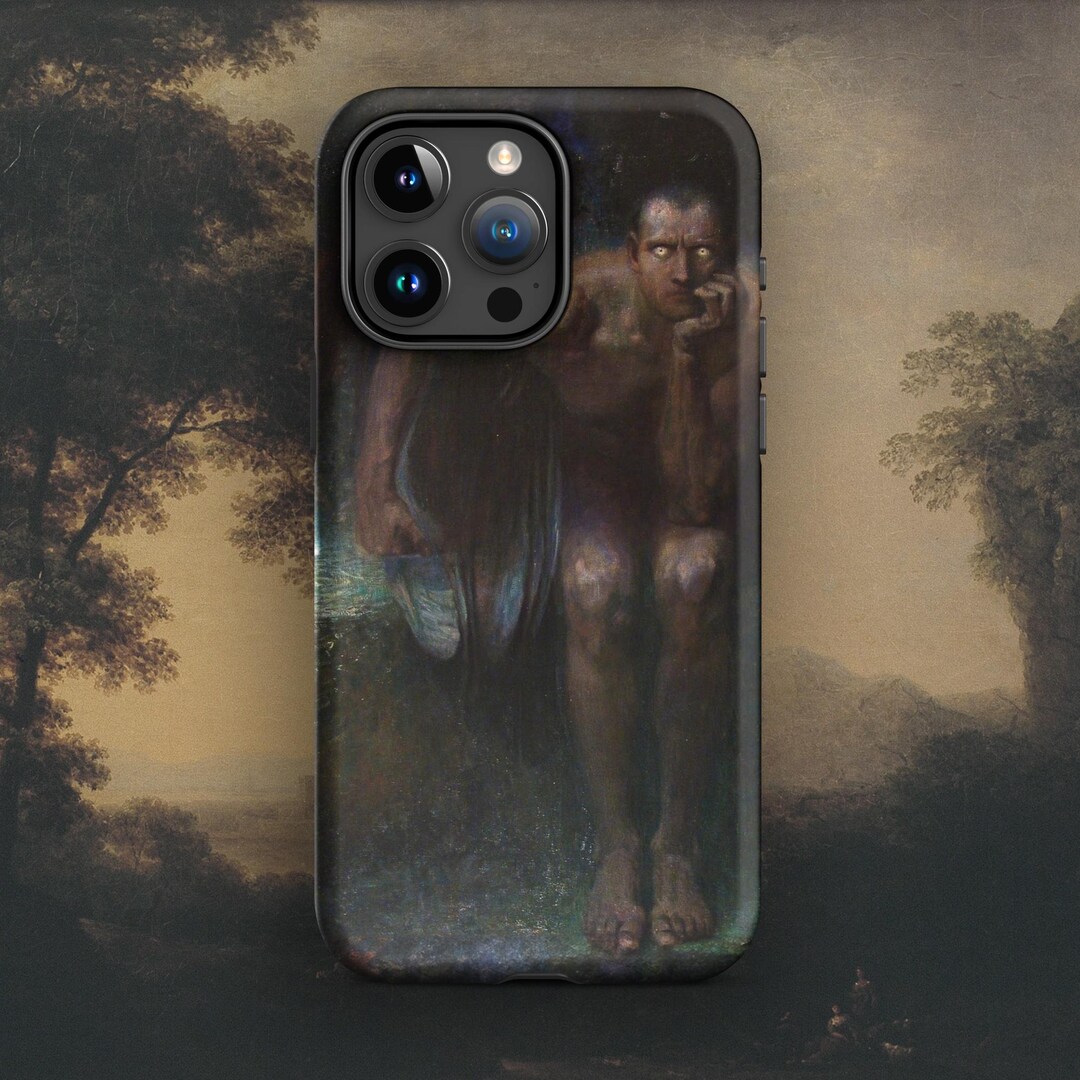 Franz Von Stuck - Lucifer iPhone Case, Art Tough Case for iPhone - Etsy