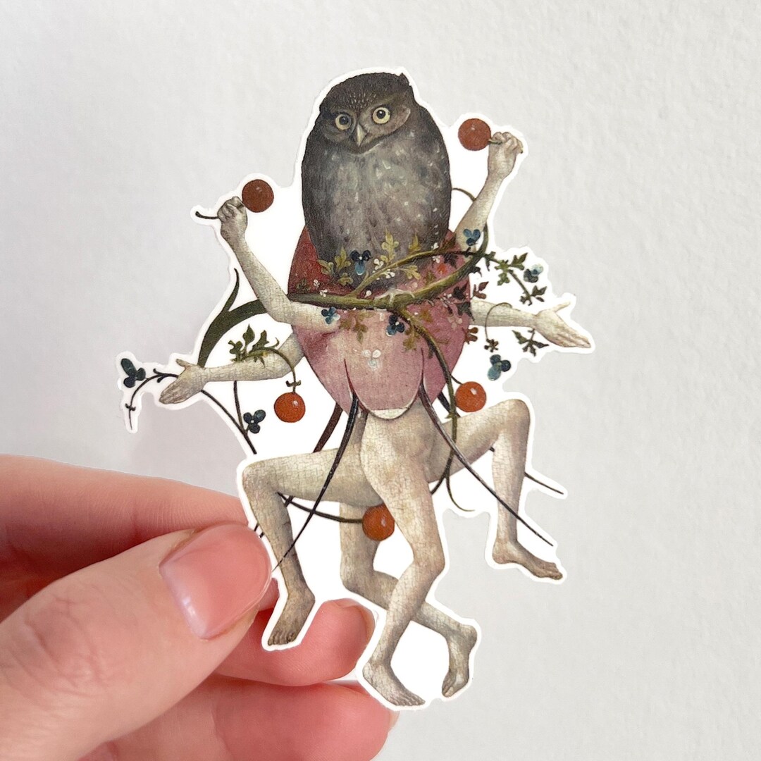 Hieronymus Bosch Temporary Tattoo, Dancing Owl Tattoo, Fake Tattoos - Etsy