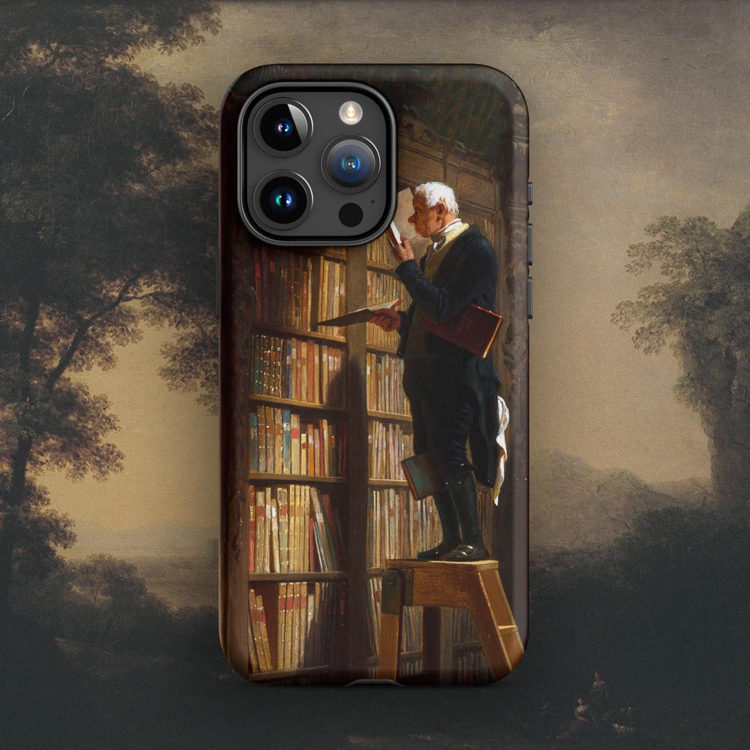 Carl Spitzweg - the Bookworm iPhone Case, Art Tough Case for iPhone - Etsy