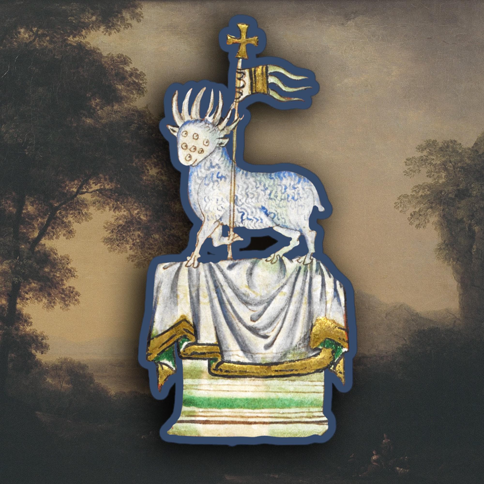 Medieval Apocalyptic Lamb Sticker, Medieval Art Sticker - Etsy