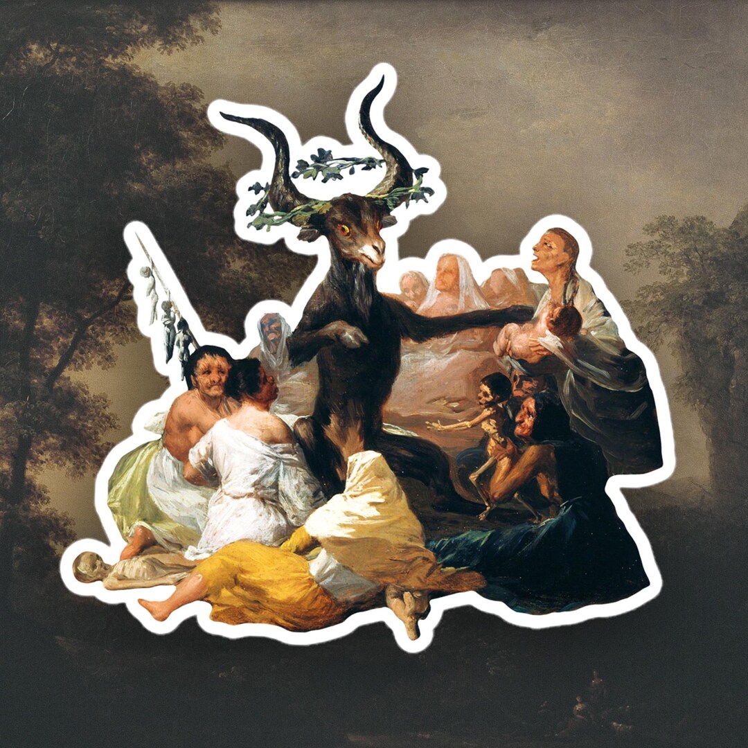 Francisco Goya - Witches Sabbath Sticker, Gothic Art Sticker - Etsy
