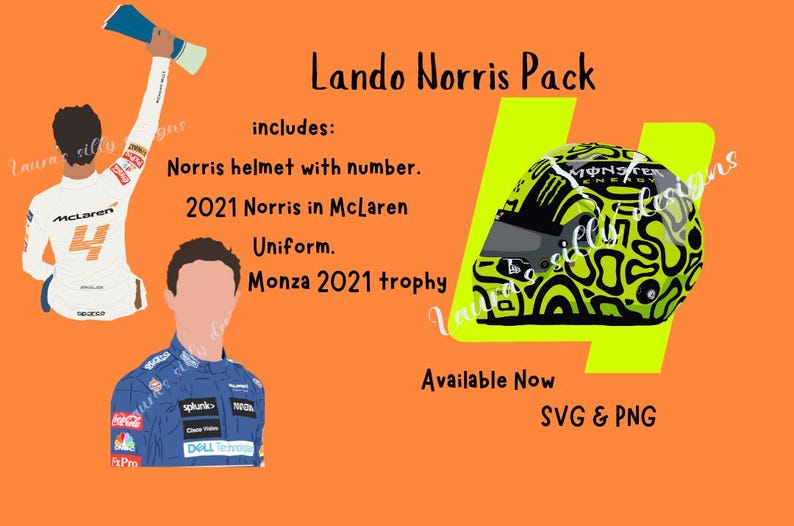 Lando Norris Pack (PNG and SVG) - Etsy