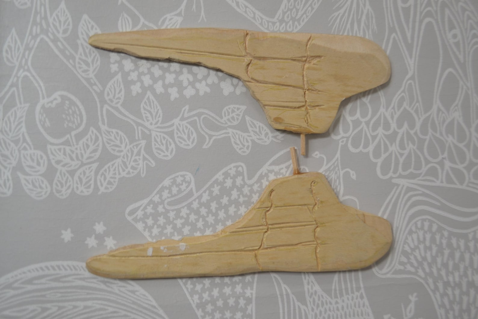 Hand Carved Basswood Angel Wings: Unfinished Wood Craft Supplies - Etsy