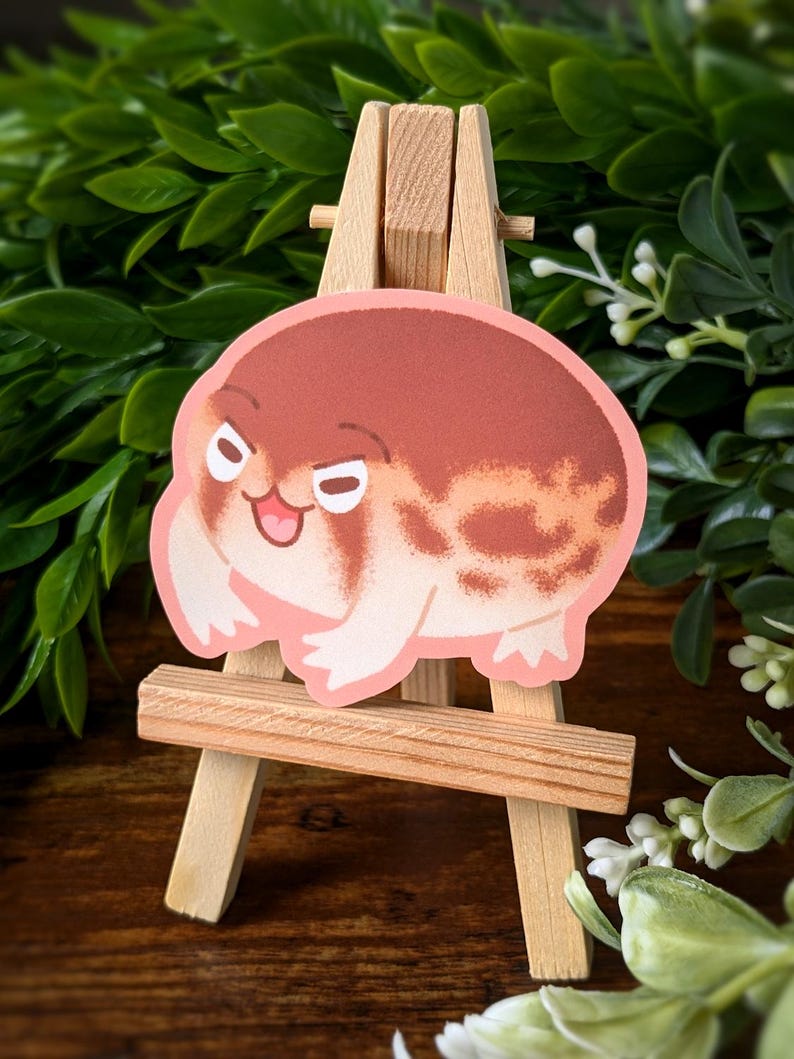 Angry Frog Sticker - Cute Desert Rain Frog - Etsy