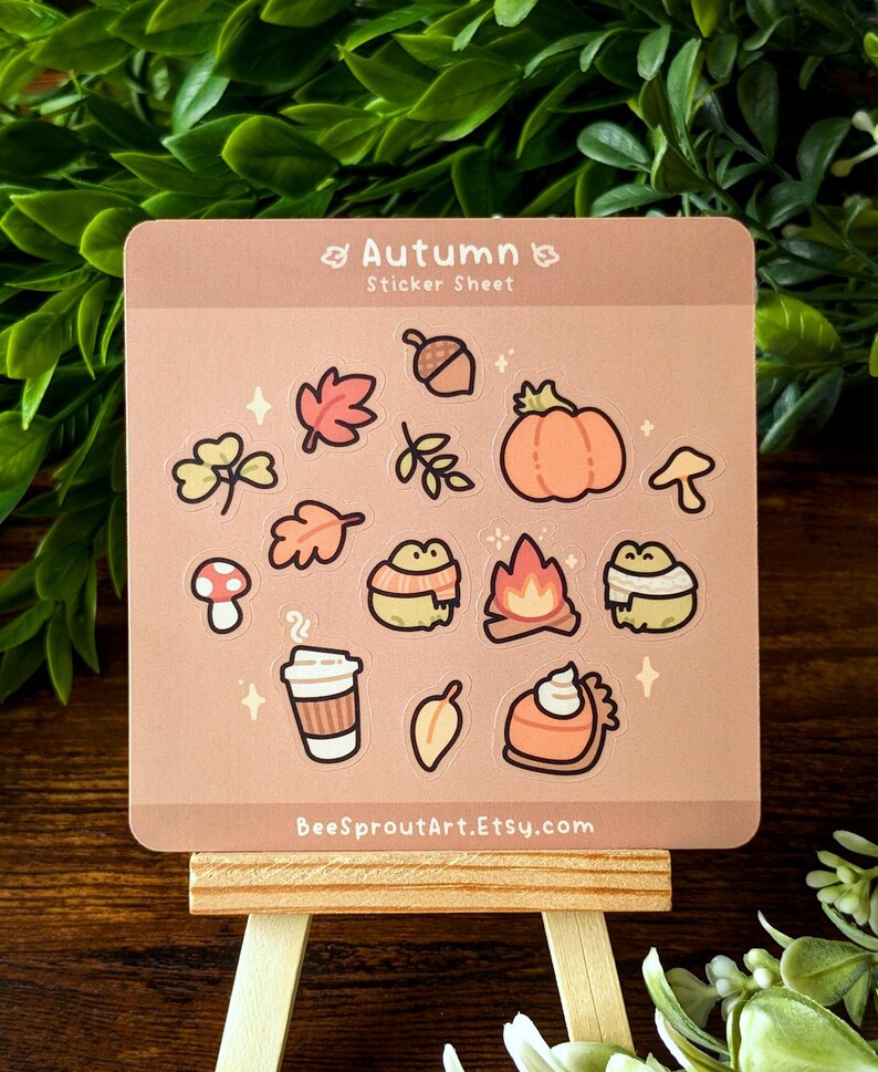 Autumn - Fall Matte Sticker Sheet - Etsy