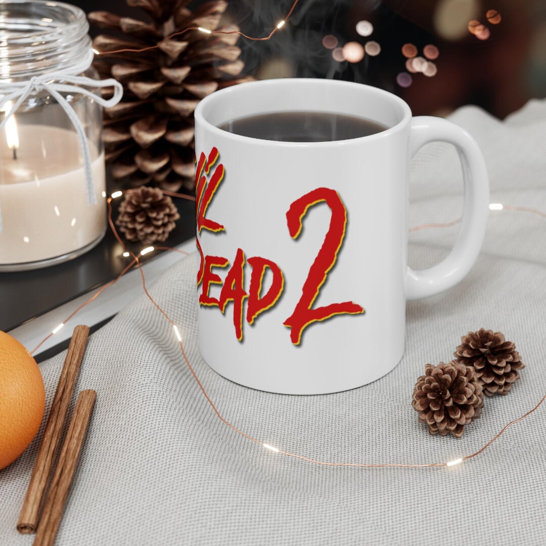 Movie, Evil Dead 2, Horror, Halloween, White Mug, Severed Hand, Zombie ...