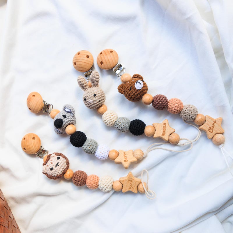 Wood Pacifier Clip - Etsy