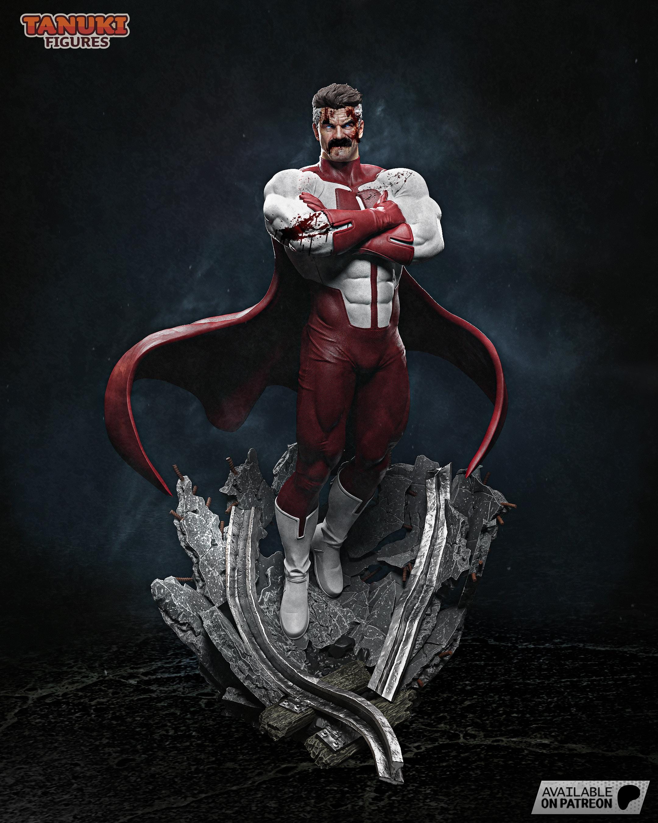 Omni Man Superhero Statue , 12k Resin Printed Figurine . Gift for ...