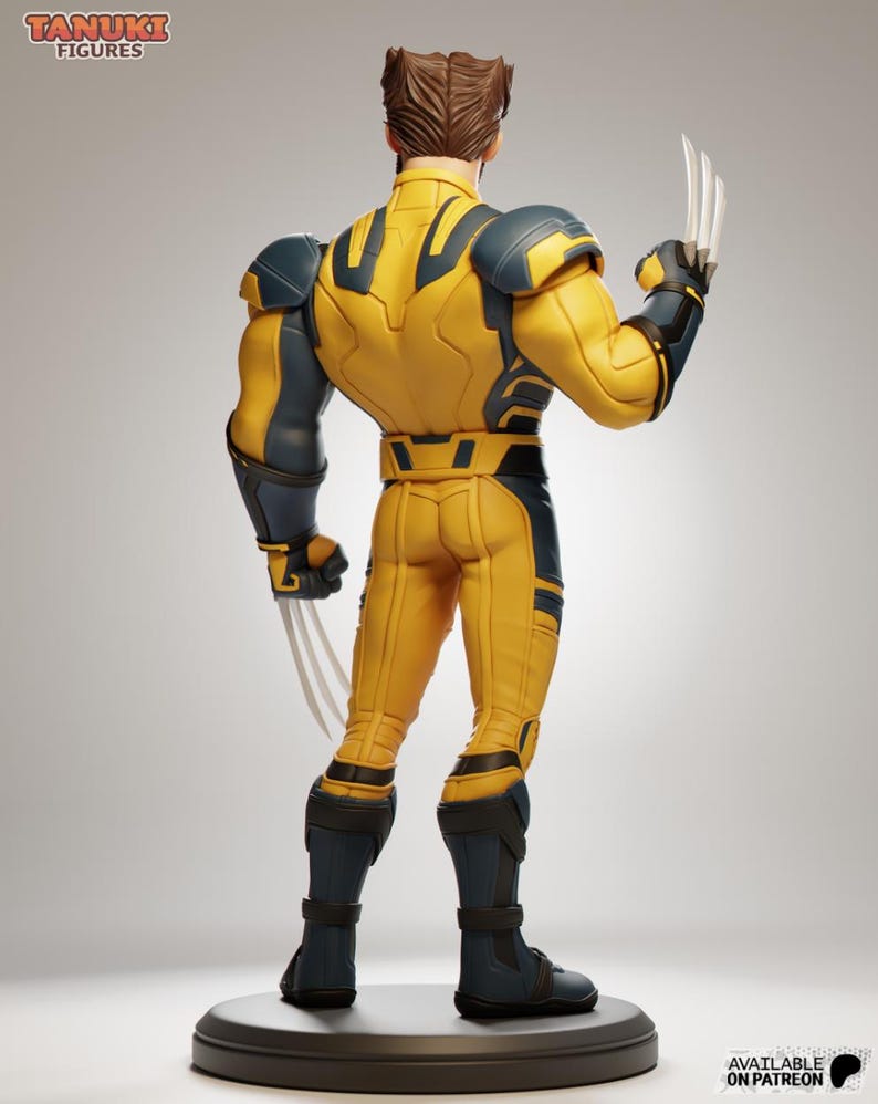 Wolverine Toon 3D Printed Figure – Stylized Resin Statue | Comic ...