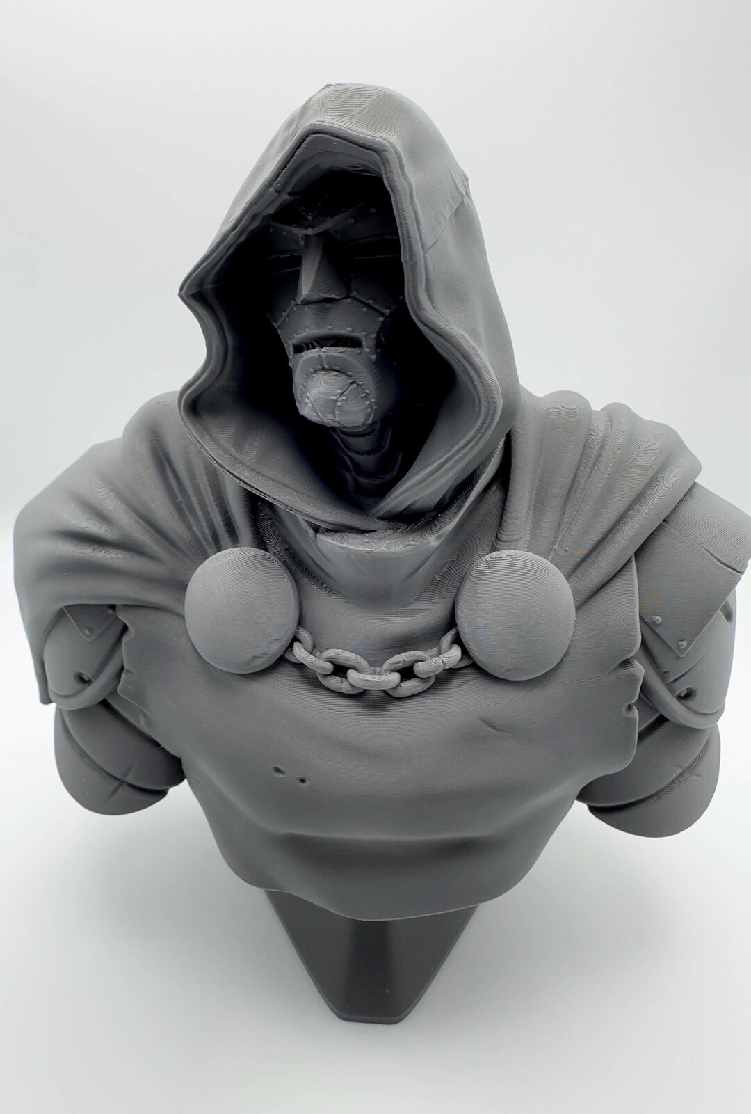 3D Printed Dr. Doom Bust Detailed Marvel Villain Statue Unique Victor ...