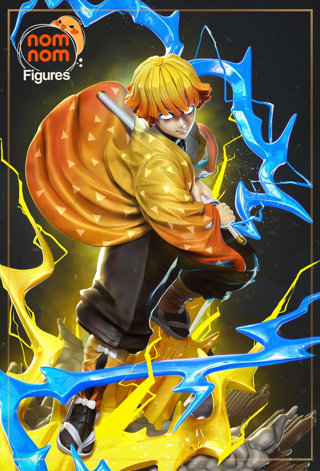 Zenitsu Resin Figure - Zenitsu Demon Slayer Collectible - High-quality ...