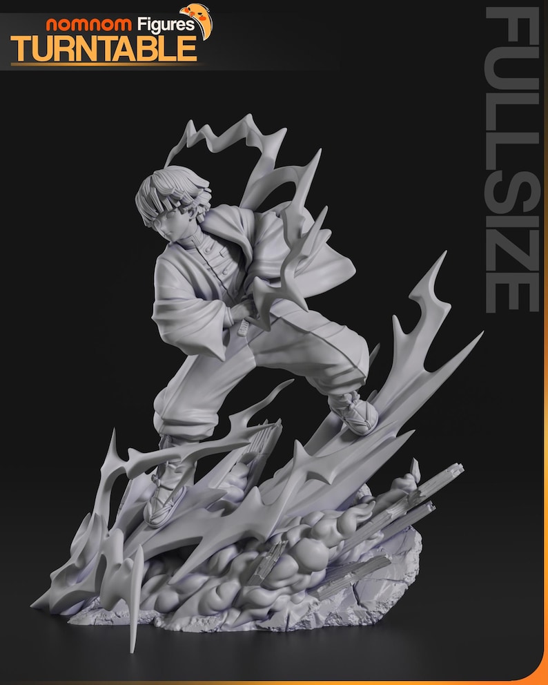Zenitsu Resin Figure - Zenitsu Demon Slayer Collectible - High-quality ...