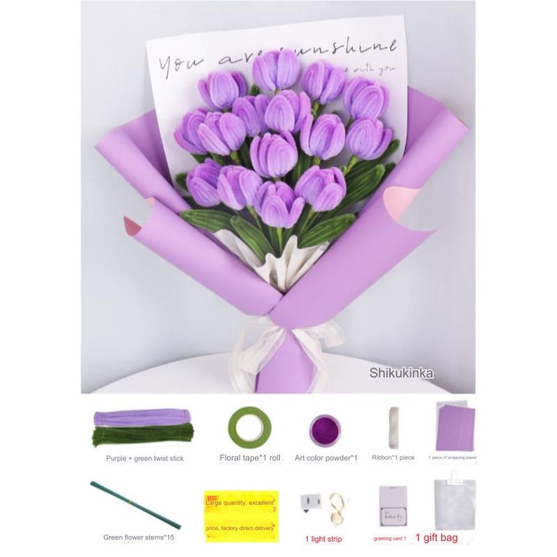 DIY Twisted Stick Handmade the Beautiful Flower for Your Lover / Mami ...