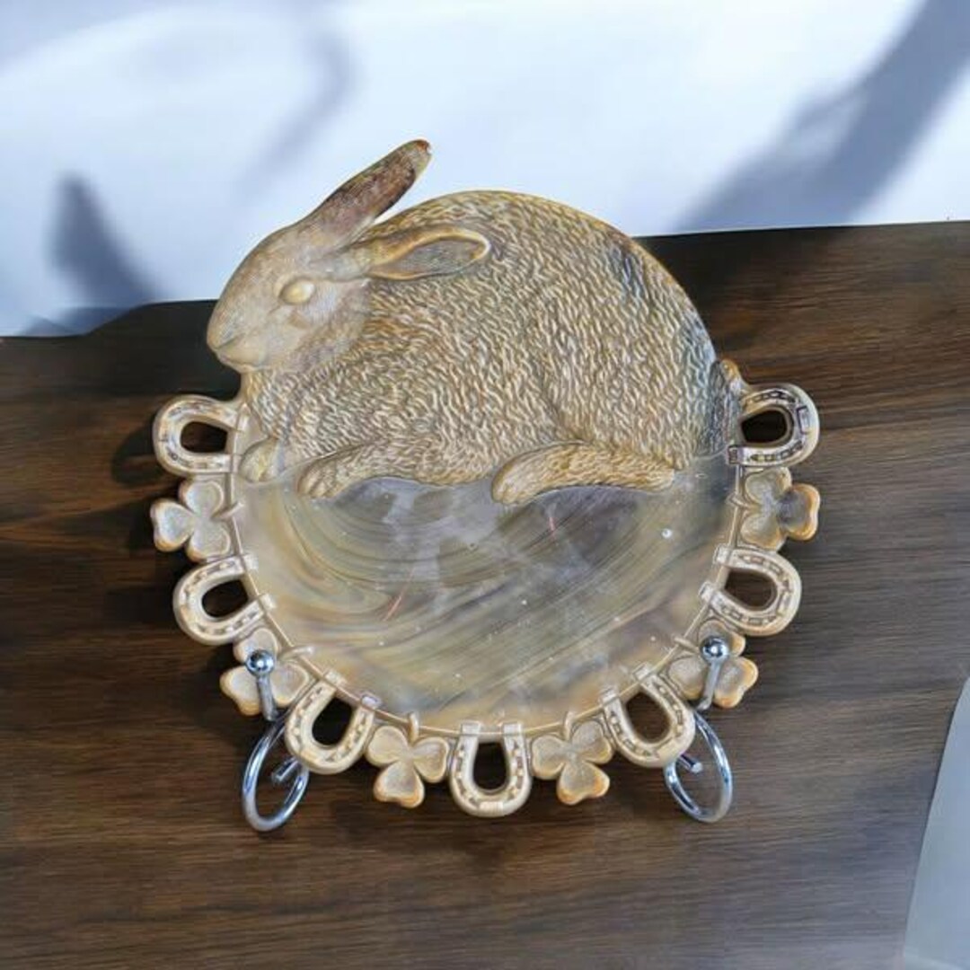 Vintage Westmoreland Caramel Slag Glass Bunny Rabbit Dish - Etsy