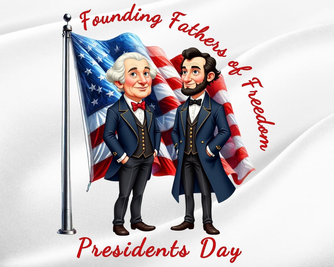 Happy Presidents Day George Washington Abraham Lincoln PNG, President ...