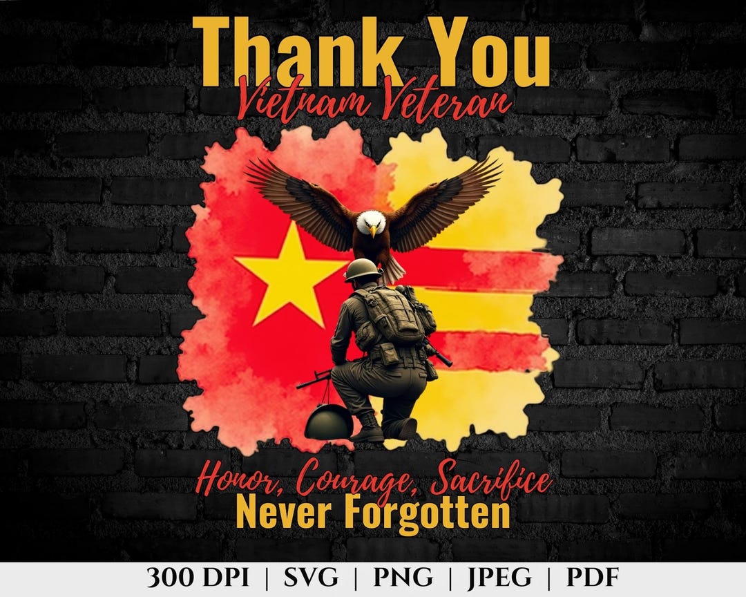 Vietnam Veteran PNG, Thank You Veteran Day Design, Vietnam War Clipart ...