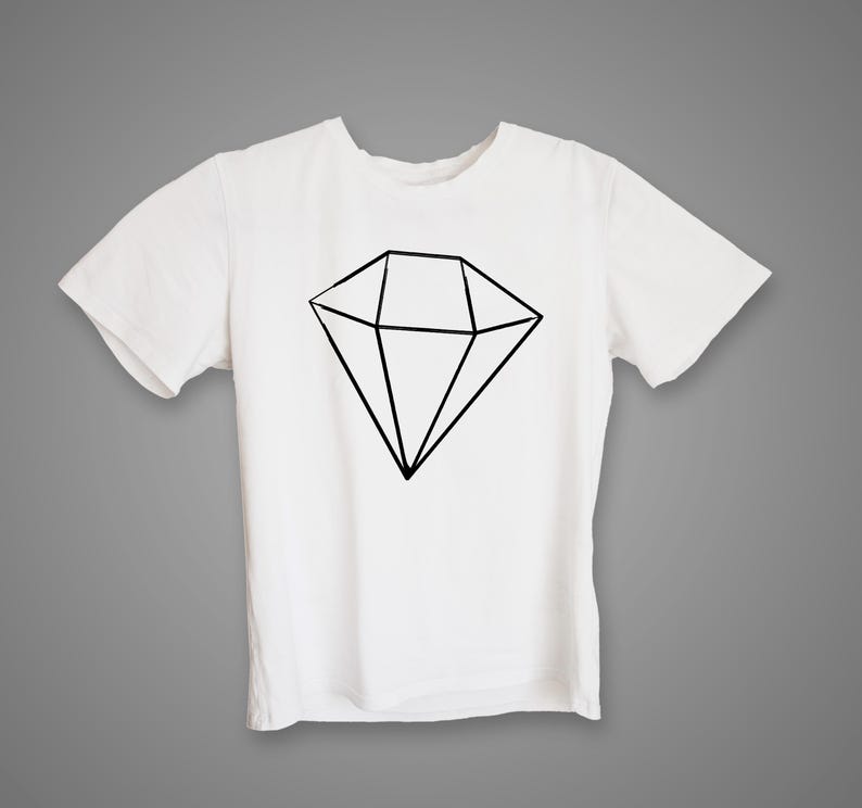 Five Various Hand Drawn Diamonds. Svg, Dxf, Pdf, Png, Jpeg - Instant ...