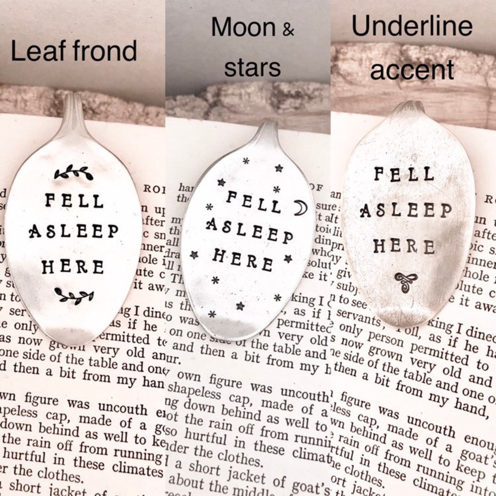 Recycled Vintage Silver Plate Spoon Bookmark. Book Worm Lovers | Etsy