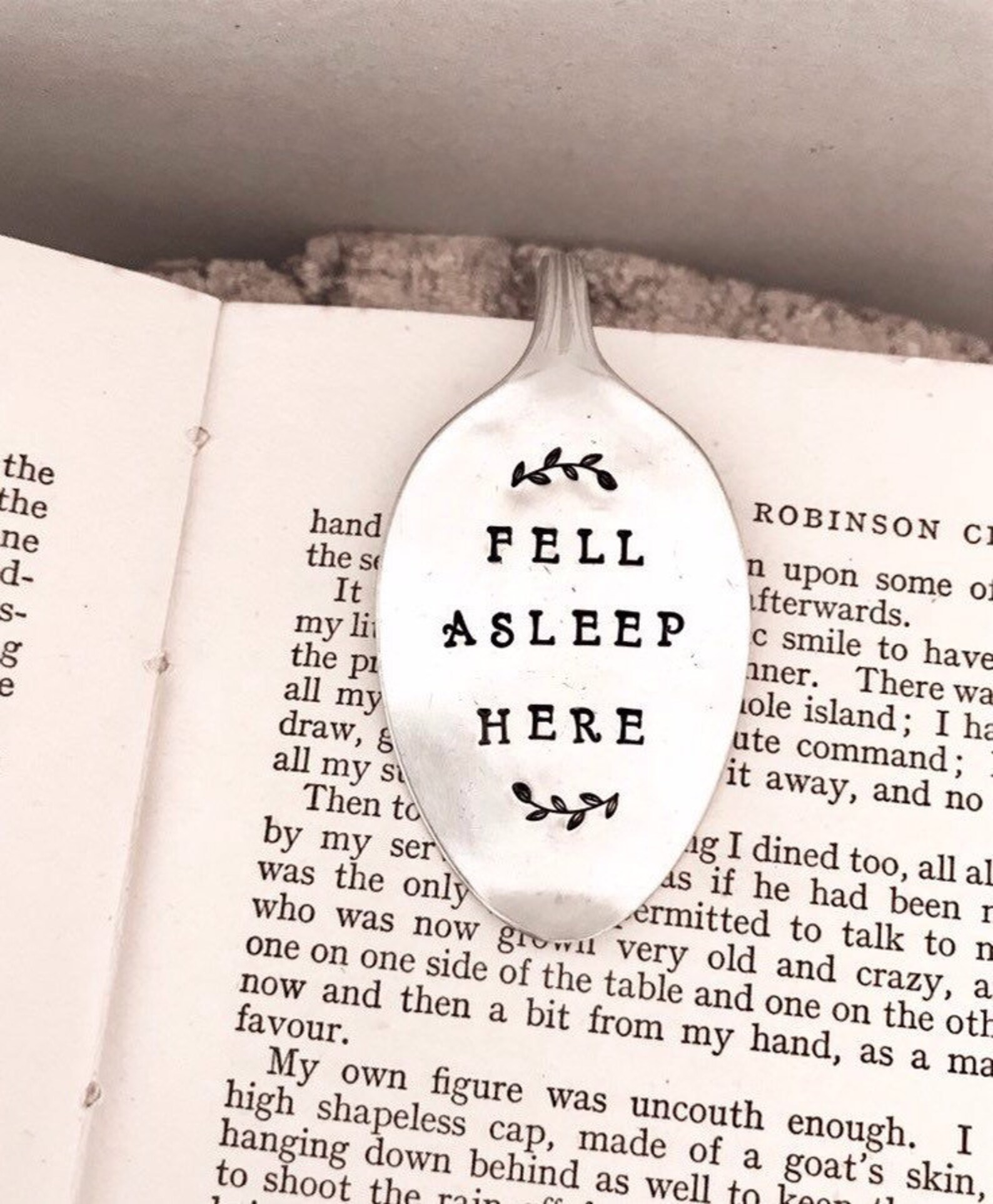 Recycled Vintage Silver Plate Spoon Bookmark. Book Worm Lovers | Etsy