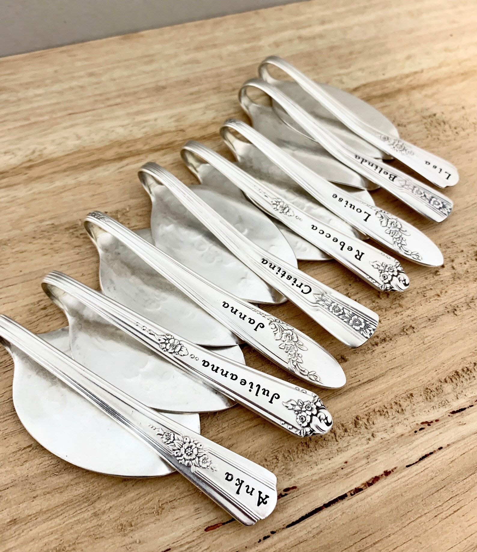 Recycled Vintage Silver Plate Spoon Bookmark. Book Worm Lovers | Etsy