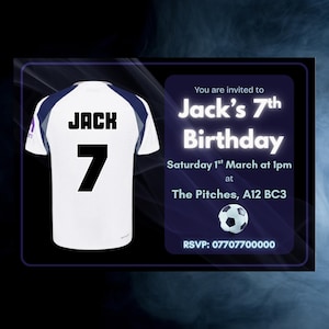 Tottenham Birthday Invitation - Etsy