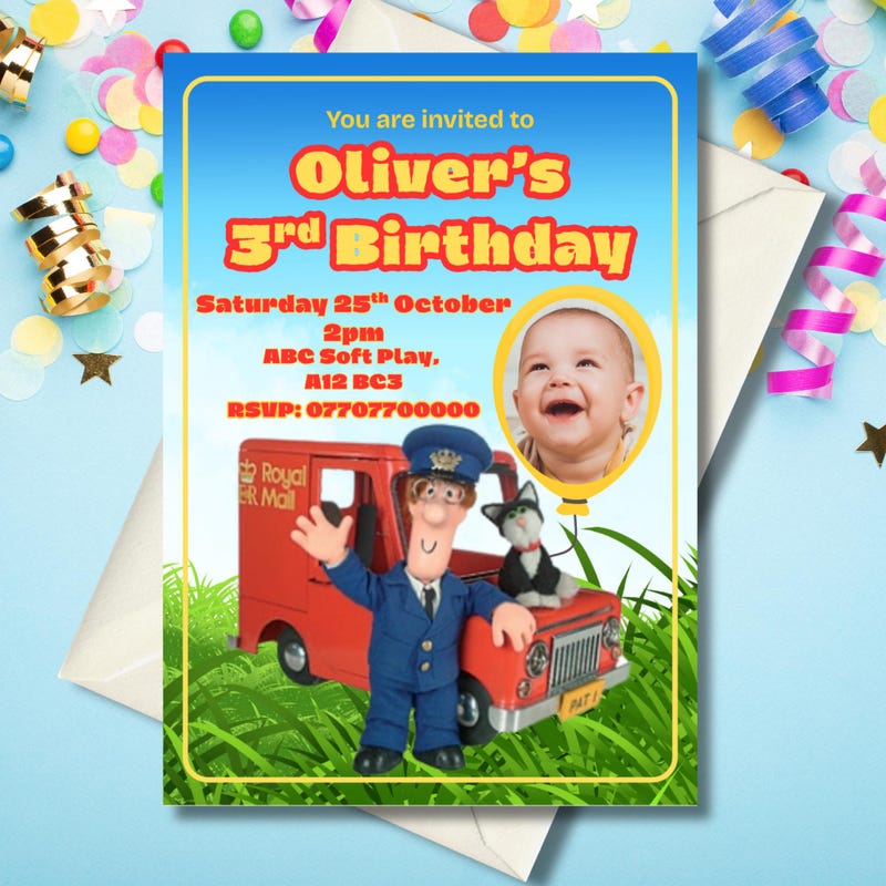 Postman Pat Birthday Party - Etsy UK