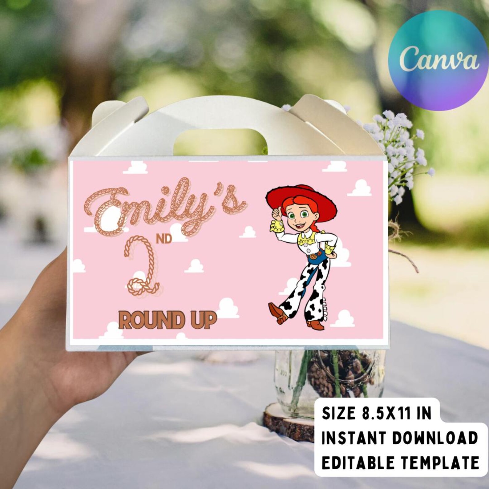 トイ・ストーリー デジタルゲーブルボックスラベル、パーティーの記念品、トイ・ストーリーパーティー、ガールストーリー、子供の誕生日パーティー ...