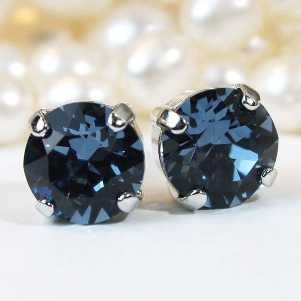 Blue Stud Earrings - Etsy