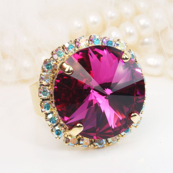 Fuchsia Ring - Etsy