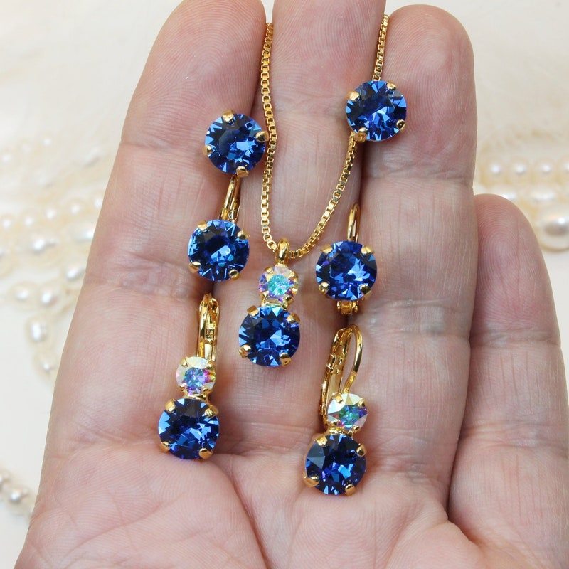 Blue Bridal Jewelry - Etsy