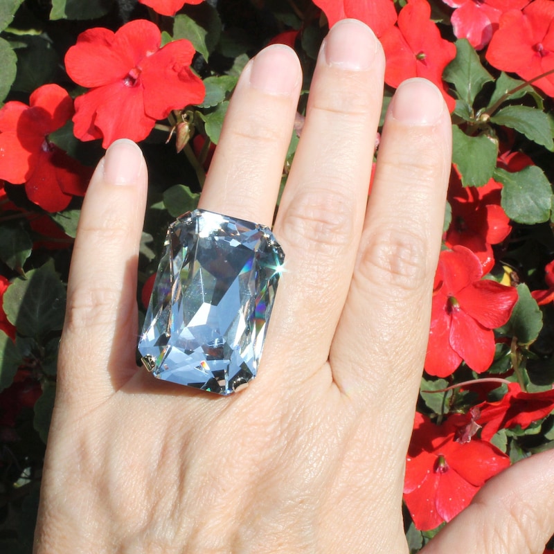 Large Stone Ring - Etsy