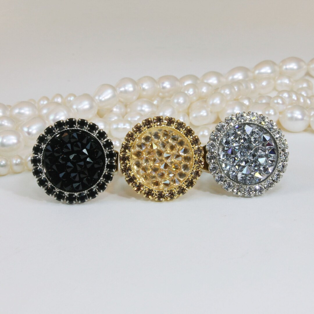 Design Your Own Ring Choose Your Color Sparkly Cocktail Ring - Etsy
