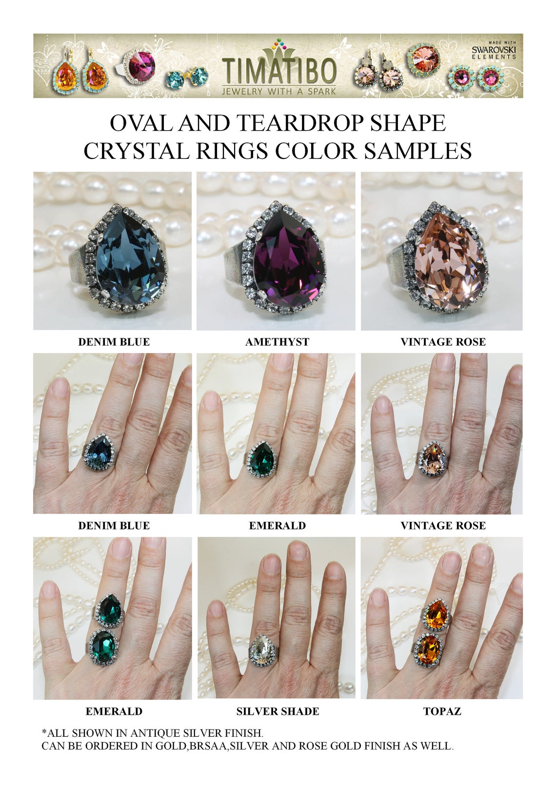 Aurora Borealis Ring, AB Crystal Ring, Rainbow Halo Ring, Iridescent ...
