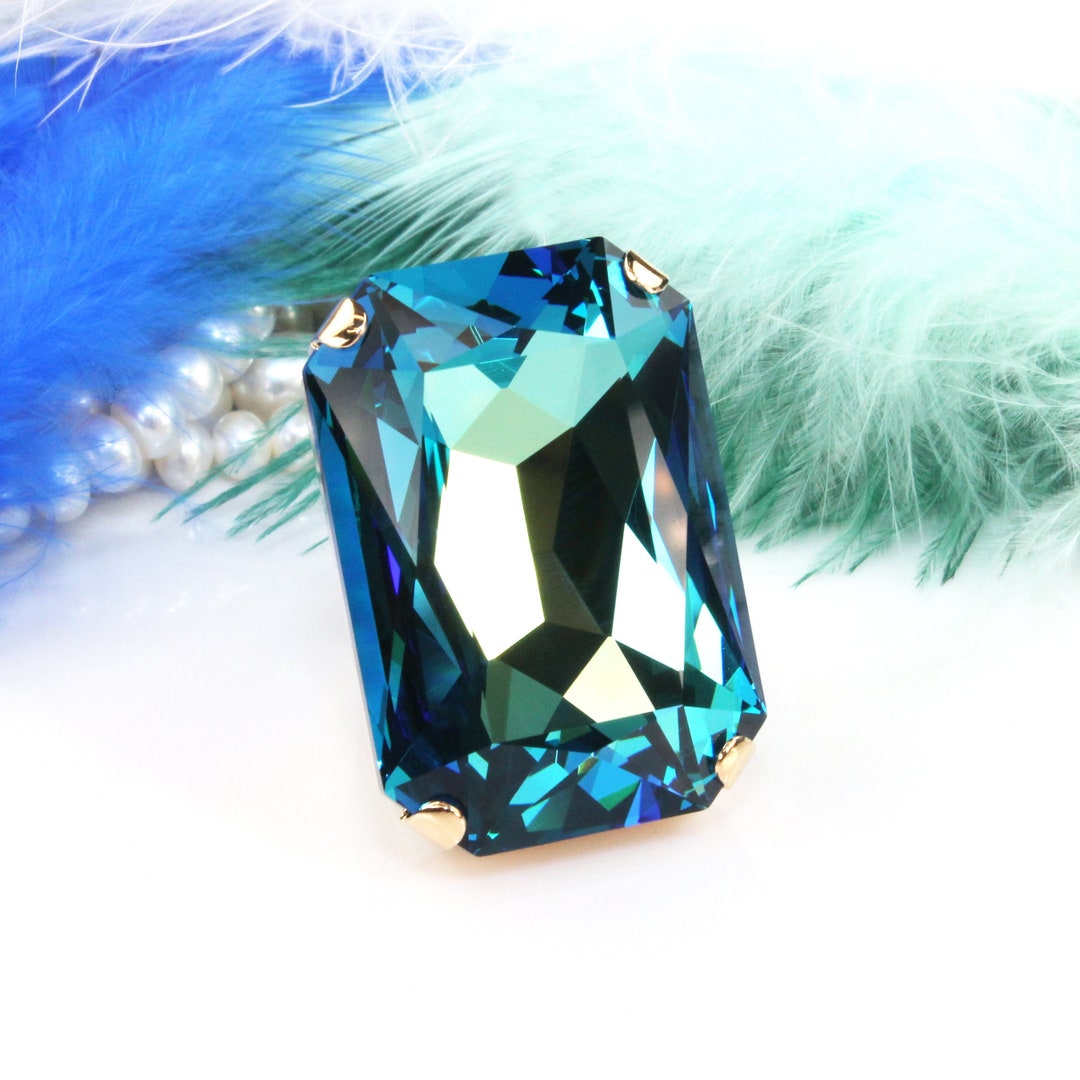 Cocktail Ring, Extra Large Blue Ring, Big Stone Ring, Mens Huge ...