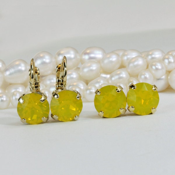 Yellow Earrings - Etsy