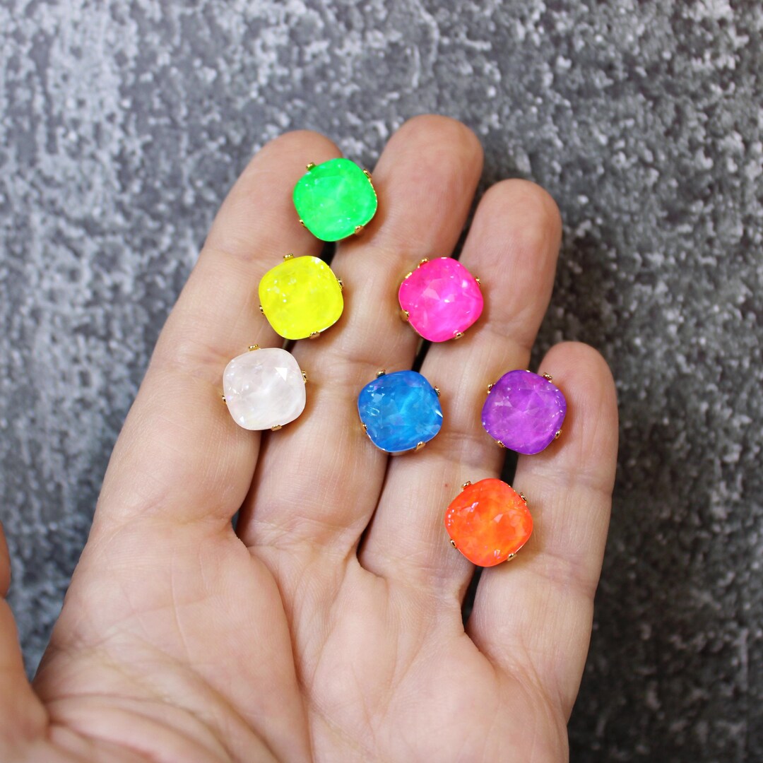 Neon Cufflinks | Electric Colors Cuff Links for Men & Women | Crystal ...