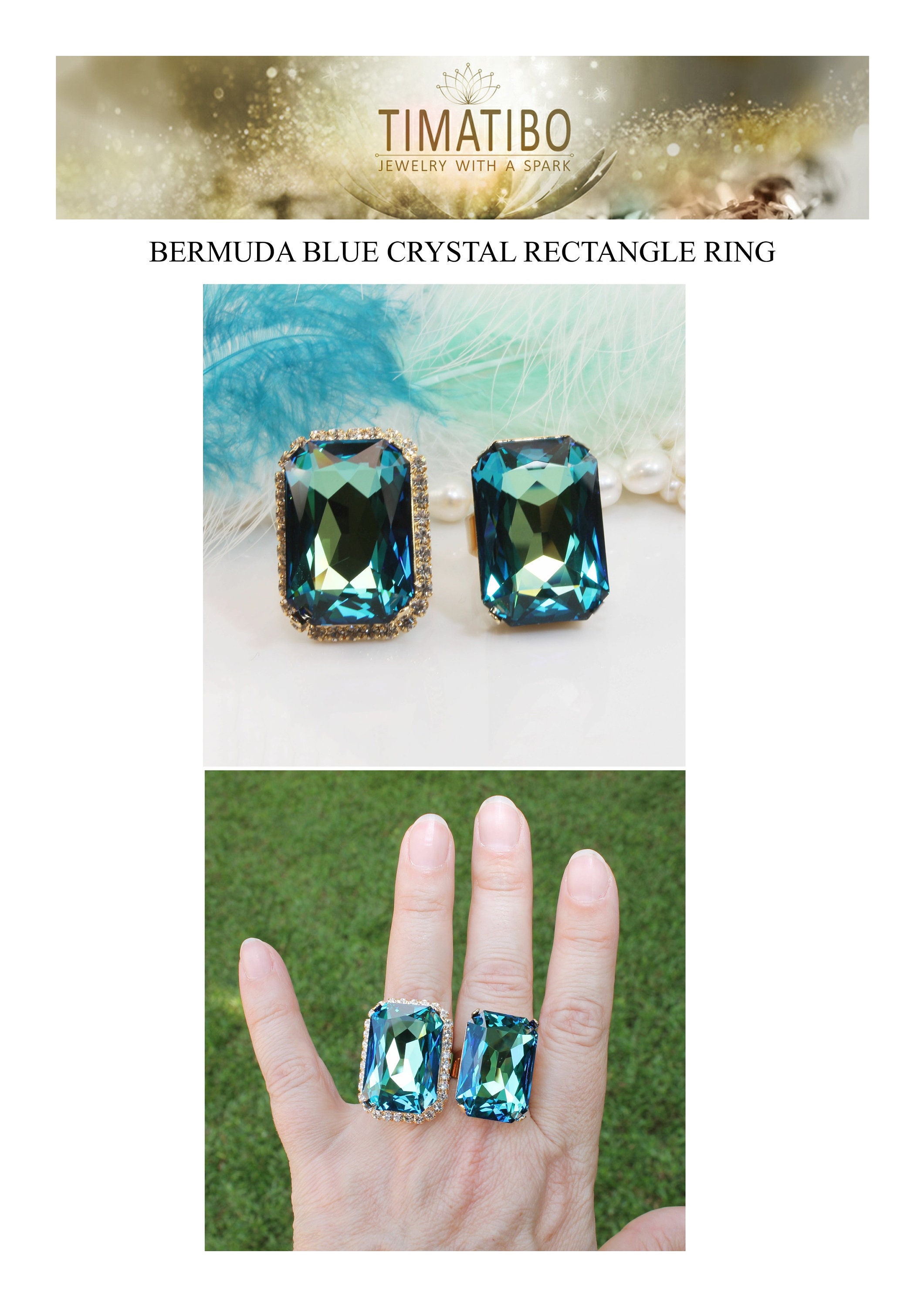 Orange Cocktail Ring Hyacinth Stone Rings Big Gemstone Ring - Etsy ...