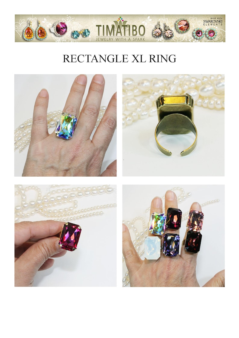 Purple Cocktail Ring Statement Ring Large Ring Victorian - Etsy