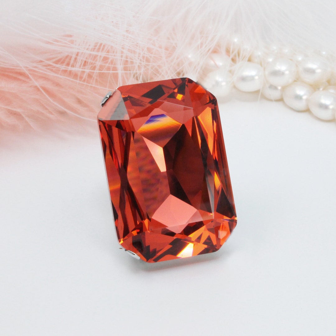 Oversized Rings Coral, Gigantic Stone Ring, Wedding Guest Jewelry ...